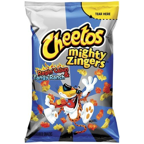 Cloud 9 Liquor. Cheetos Mighty Zingers Flavored Snacks