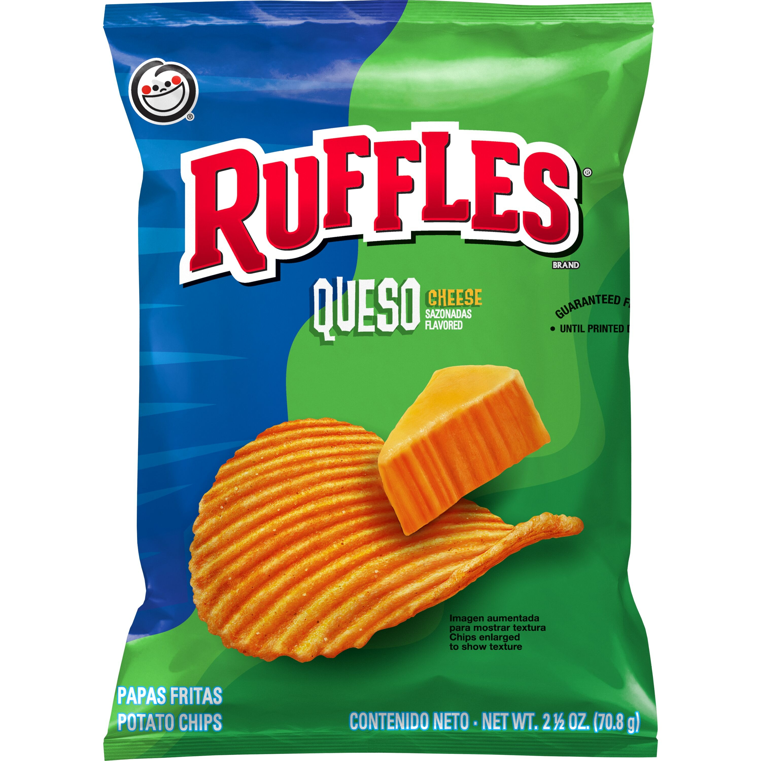 Cloud 9 Liquor. Ruffles Queso Cheese Flavored Potato Chips