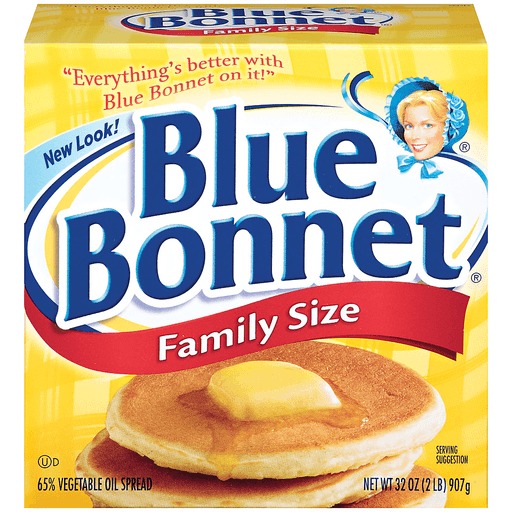 Cloud 9 Liquor. Blue Bonnet Family Size Margarine Sticks