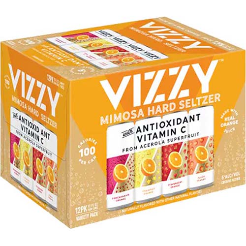 Cloud 9 Liquor. Vizzy Mimosa Hard Seltzer Variety