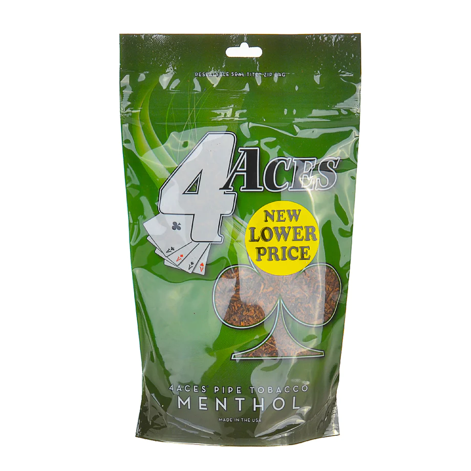 Cloud 9 Liquor. 4 Aces Menthol Pipe Tobacco Medium Bag