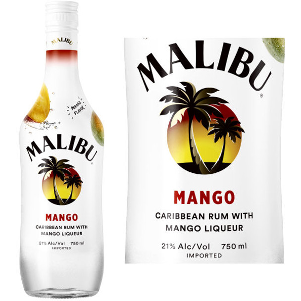 Cloud 9 Liquor. Malibu Mango Flavored Rum
