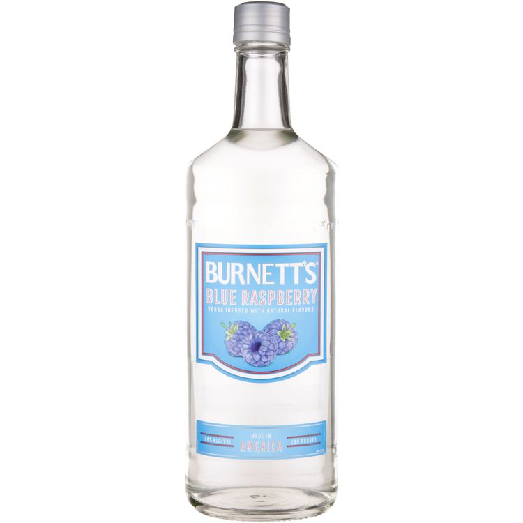 Cloud 9 Liquor. Burnett's Blue Raspberry Flavored Vodka 60